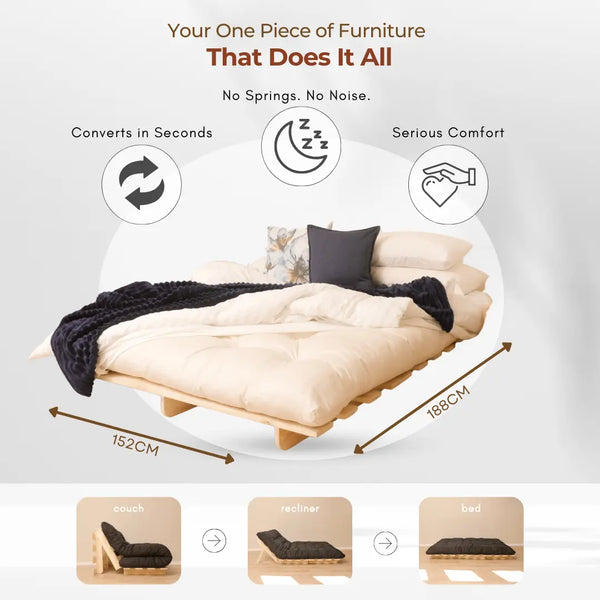 Futon Mattress and Base - South Africa